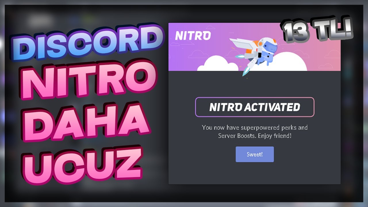 1 Aylık Discord Nitro Boost GİFT !! | İtemsatış