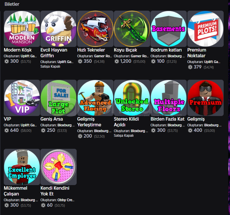 30k+ Robux Harcanmış Hesap Limit.. İlan No: #4639327 | İtemSatış