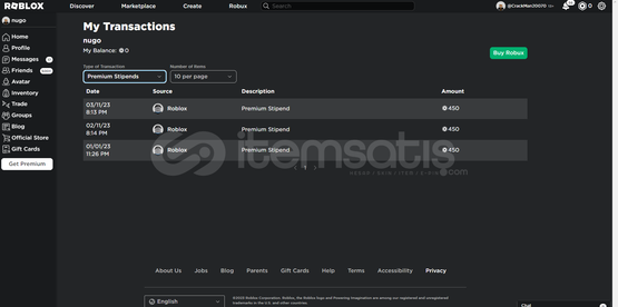 3500 Robux Totalli Hesap!!! - 1545156 | İtemsatış