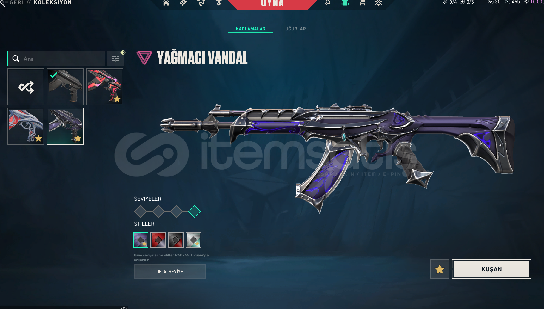 Bol Skinli 255 Seviye Valo Hesabı.. İlan No: #4552567 | İtemSatış