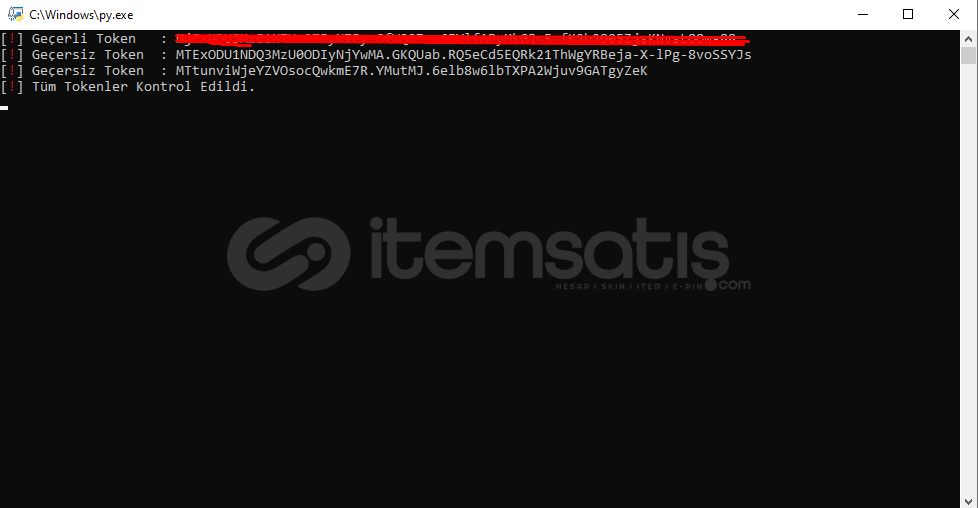 ⚡ Discord Token Checker ⚡ - 1676285 | İtemsatış