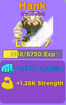 MUSCLE LEGENDS EVOLVED 7 LEVEL HANK | İtemsatış