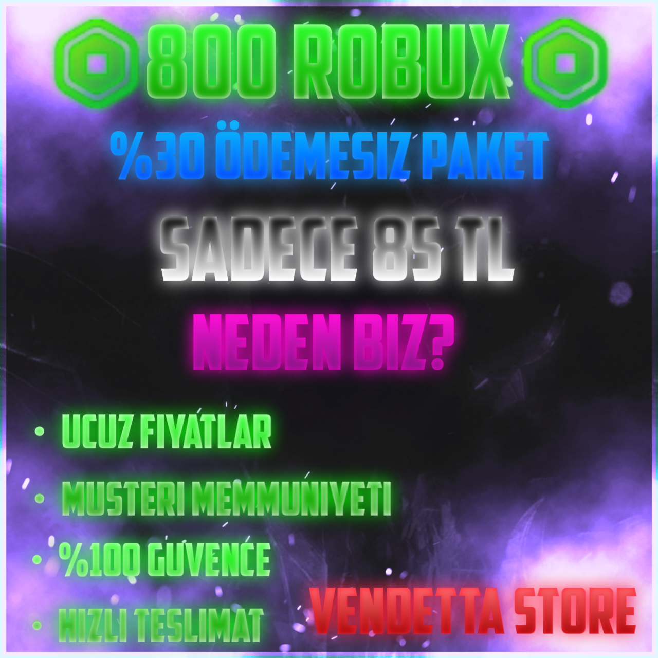 Roblox 800 Robux - 1104210 | İtemsatış