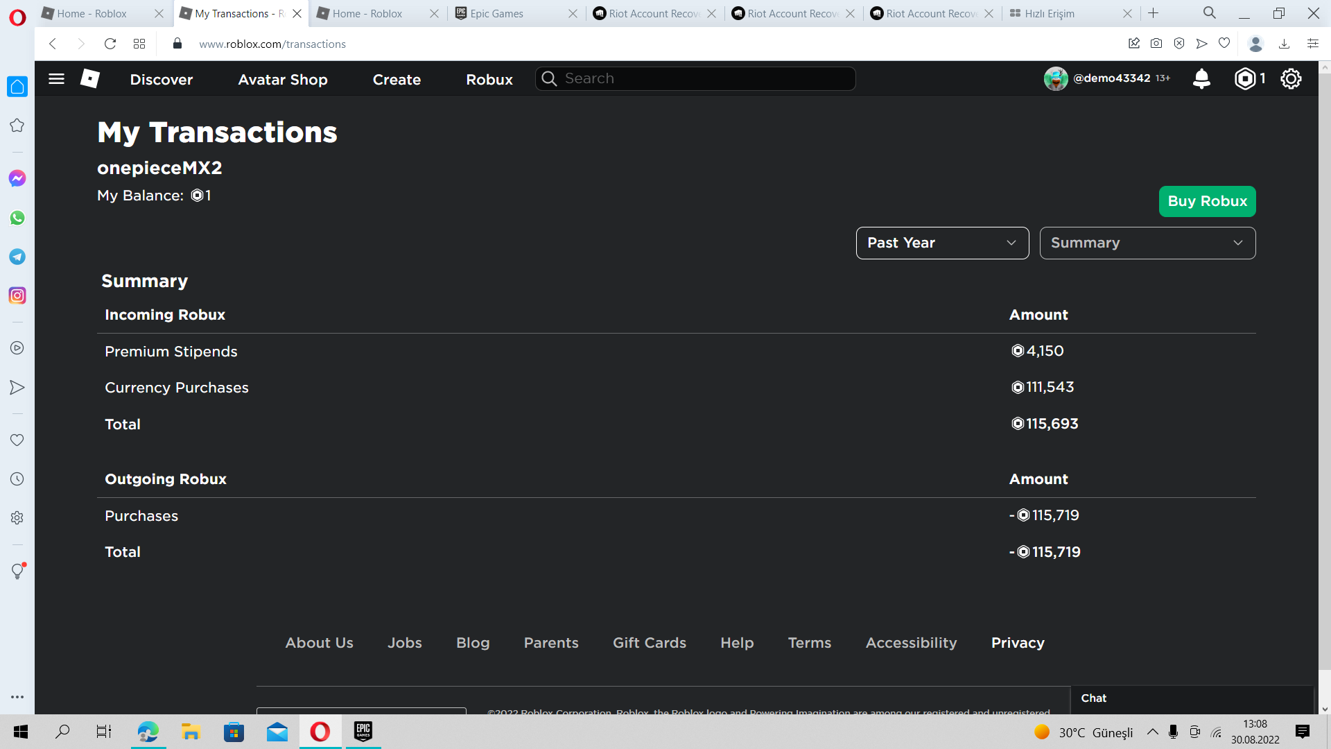 Roblox 3700 Totalli 13 Yaşından Büyük Hesap | İtemsatış