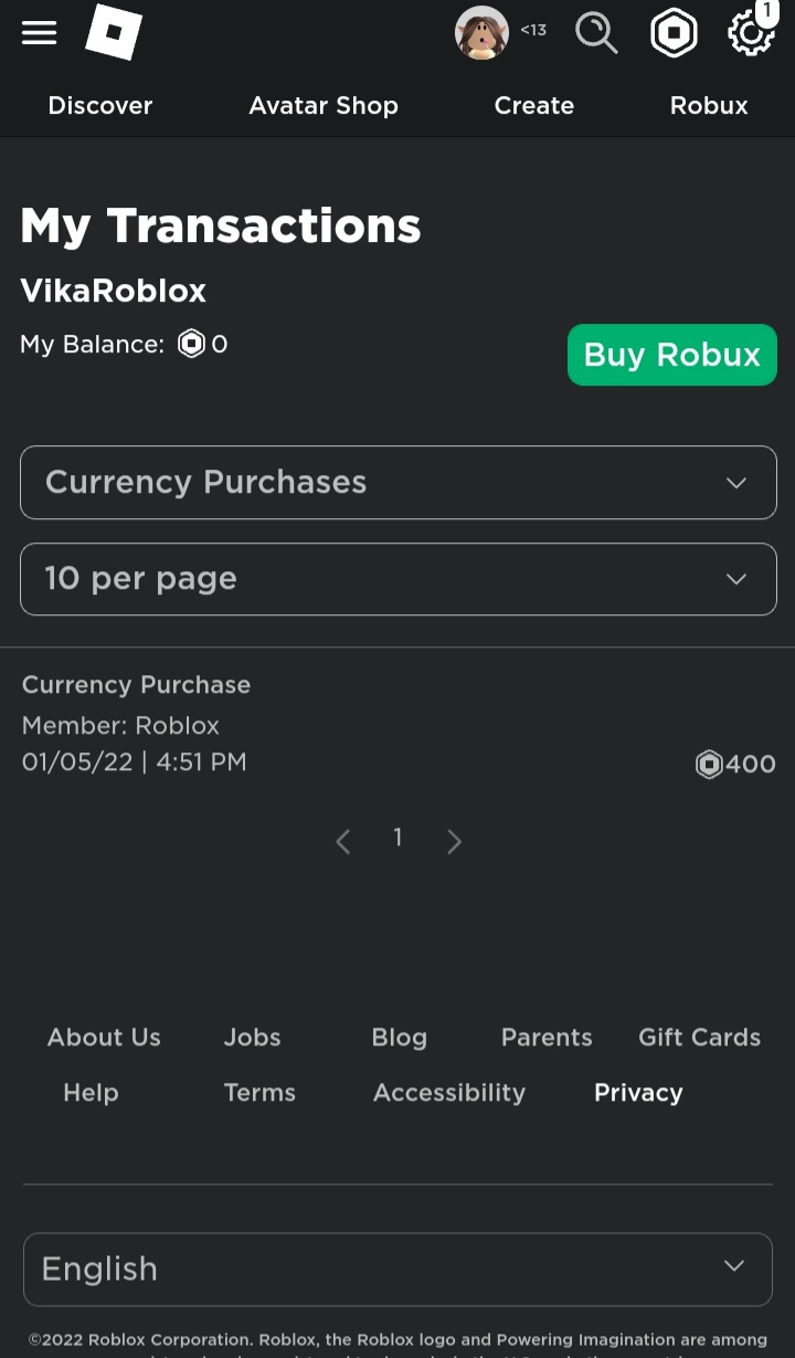 Roblox Hesap [400 Robux Total & Kız Hesap] - 1084529 | İtemsatış