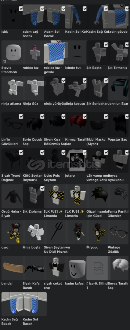 Robuxlu Roblox hesabi (2480 total robux) - 1636062 | İtemsatış