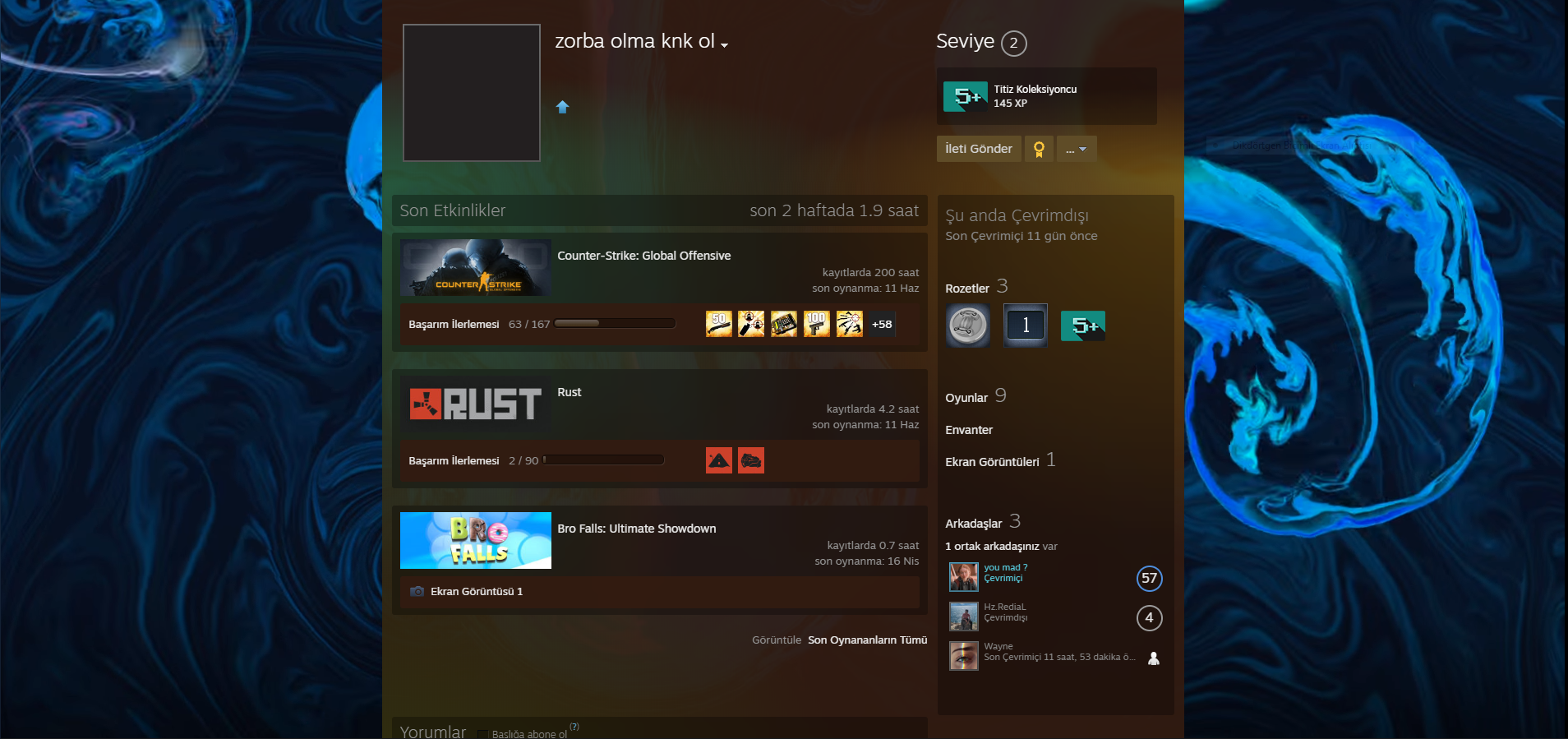 Steam Hesap Rustlı Forzalı - 786083 | İtemsatış