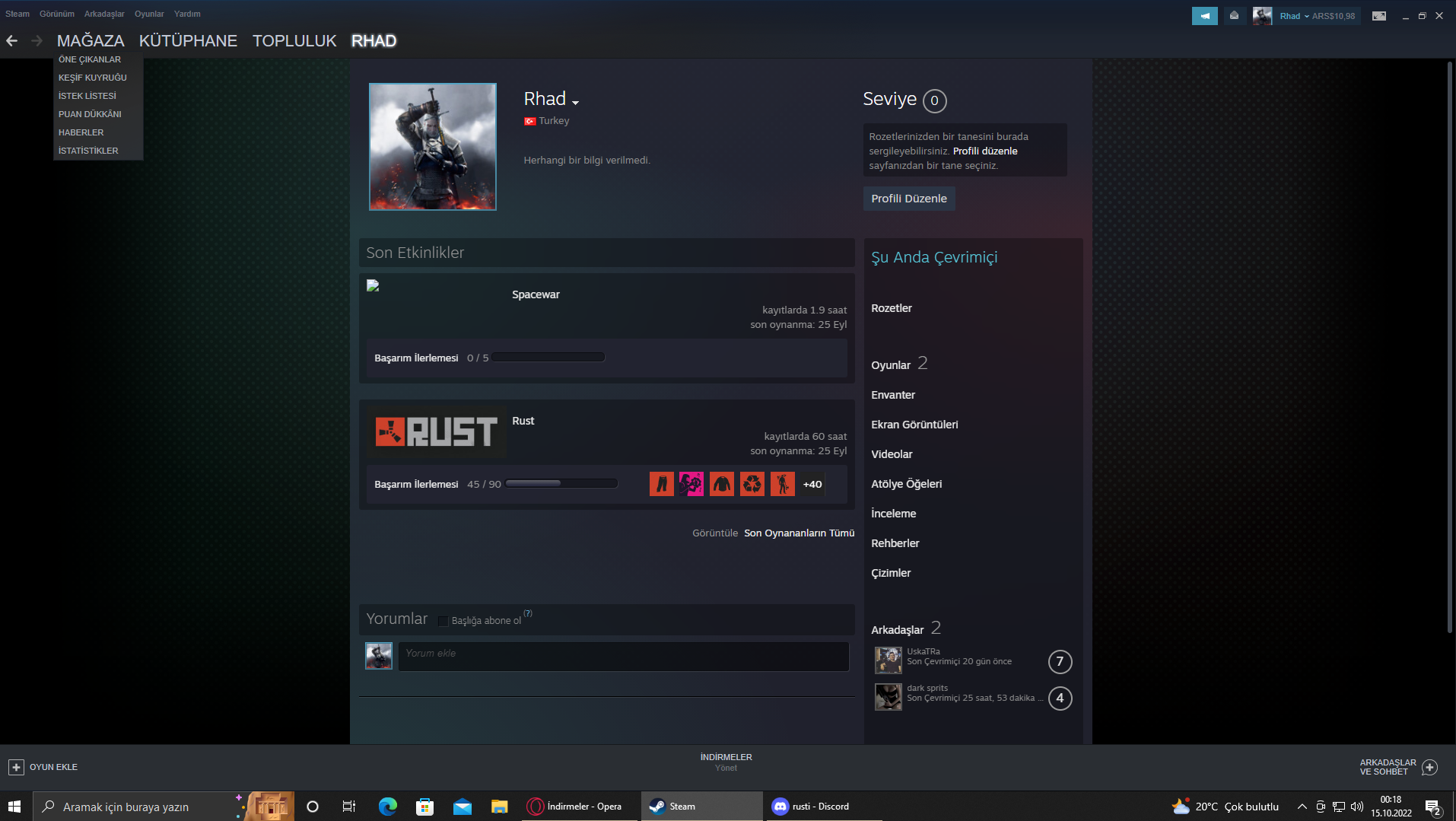 Steam rust hesabı | İtemsatış