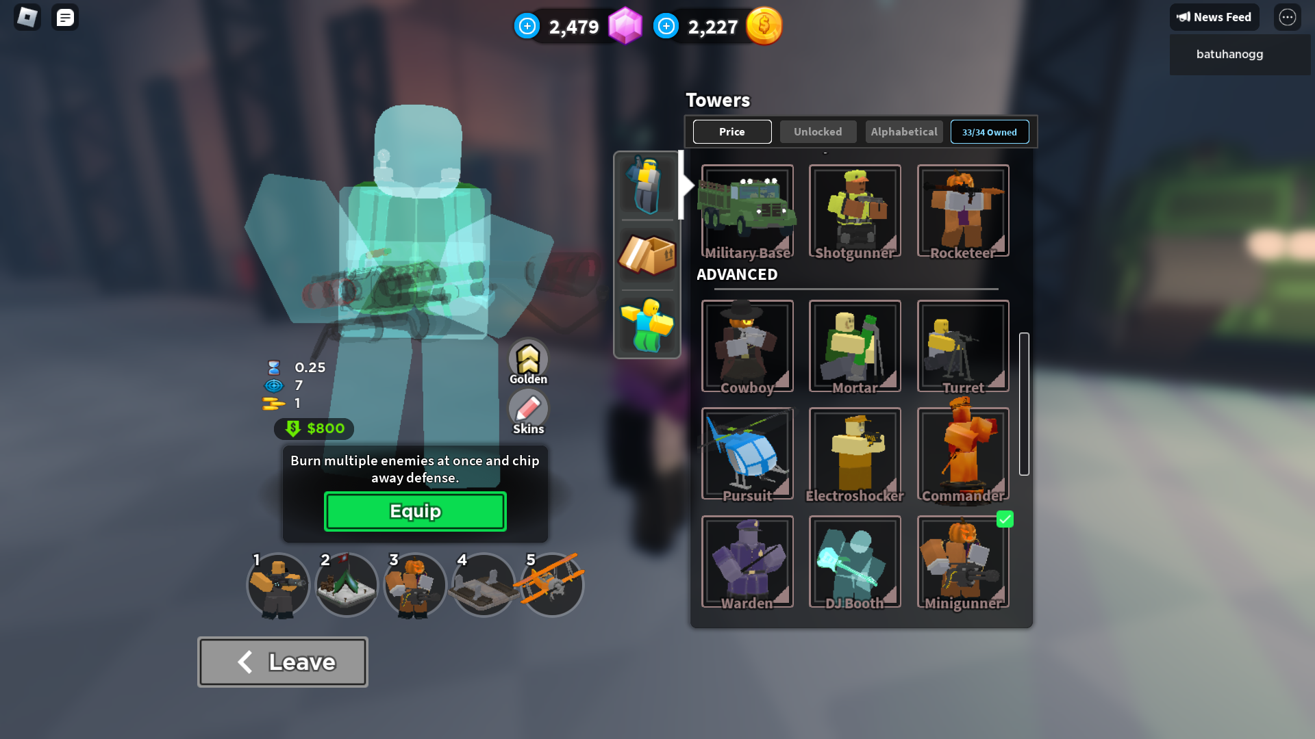 TOWER DEFENSE SIMULATOR ÇOK NADİR HESAP - 1269254 | İtemsatış