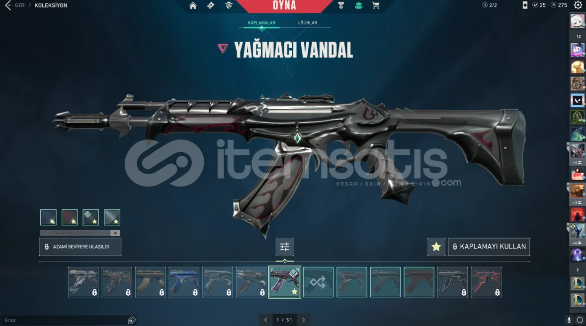 Valorant rgx bıçak ve yağmacı vandallı yüce - 1369936 | İtemsatış