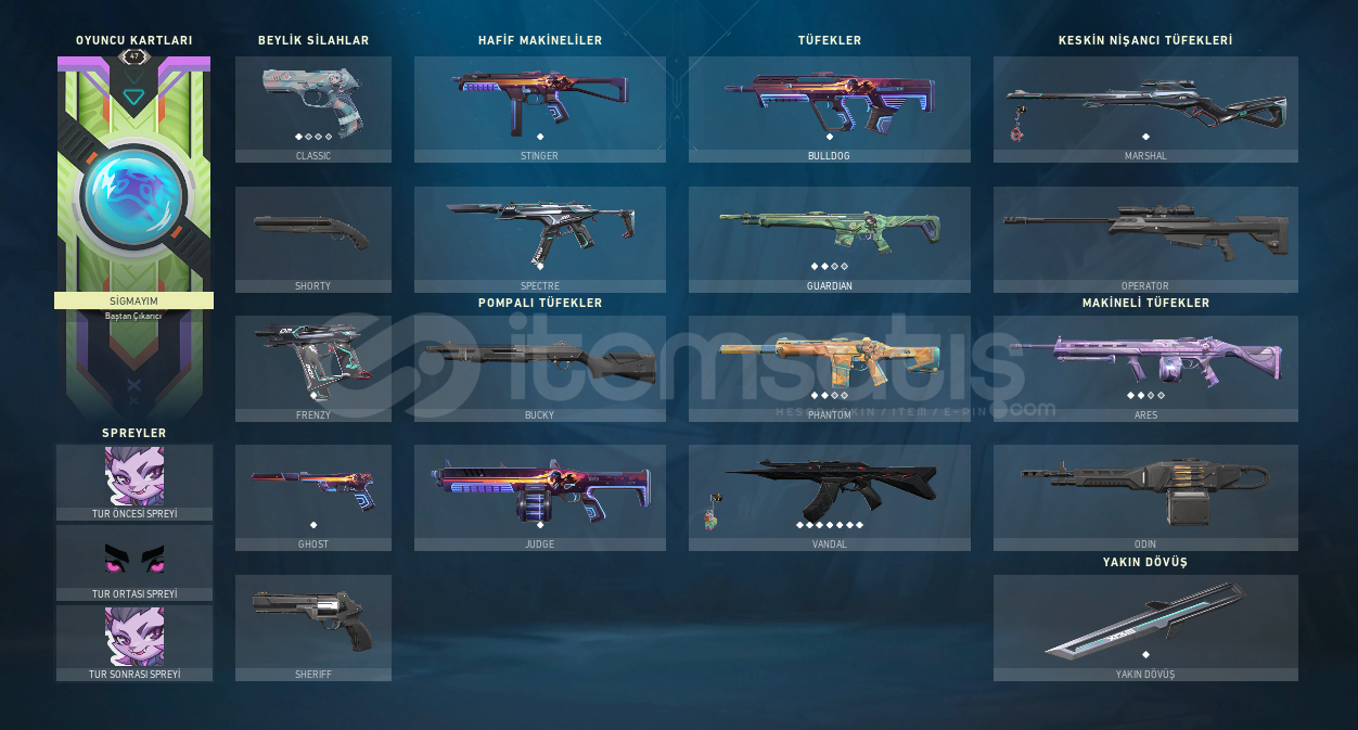Yıldız Belası Vandal Battle Pass Full 1332299 İtemsatış